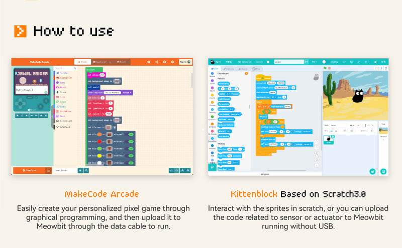 KittenBot Meowbit - Codable Console for Microsoft Makecode Arcade