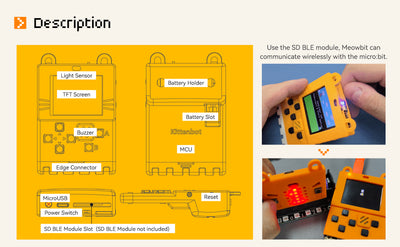 KittenBot Meowbit - Codable Console for Microsoft Makecode Arcade