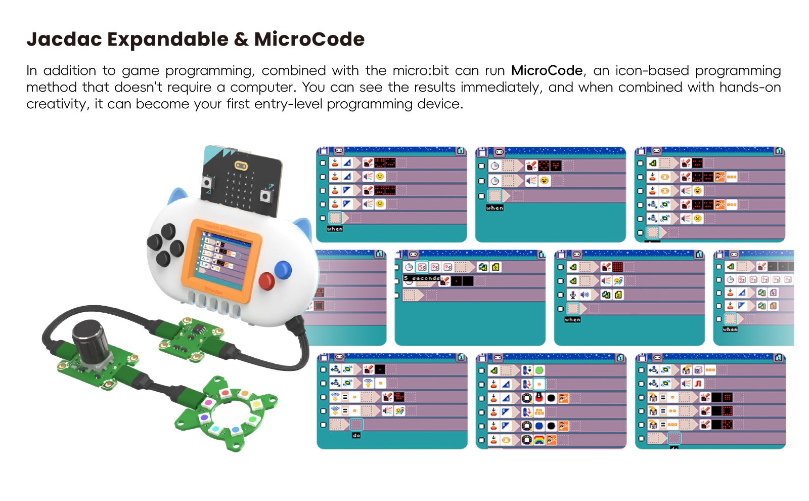 KittenBot Newbit Arcade Shield Expansion Board for Micro:bit V2